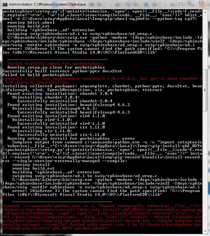 textract :: not installing on Windows 10 · Issue #194 · deanmalmgren ...