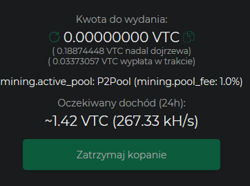 not paying out for 11 hours+ · Issue #215 · vertcoin-project/one-click-miner-vnext · GitHub
