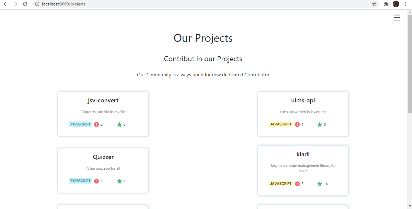 Revamp Projects Page · Issue #131 · Tech-Phantoms/Tech-Phantoms · GitHub