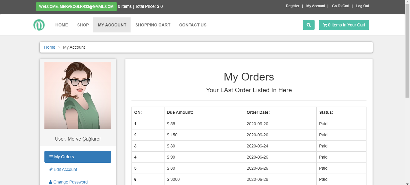 GitHub - mervecaglarer/eCommerceWebsite: Dynamic Web Programming lesson project