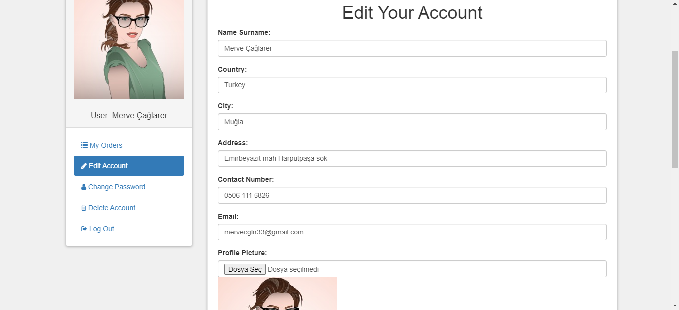 GitHub - mervecaglarer/eCommerceWebsite: Dynamic Web Programming lesson project