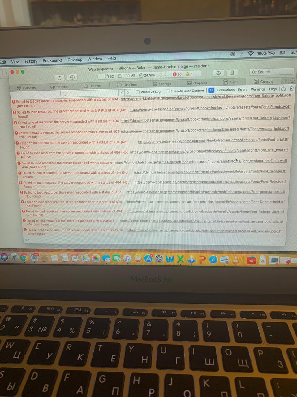 WebSocket network error: The operation couldn’t be completed. (OSStatus error -9807.) · Issue ...