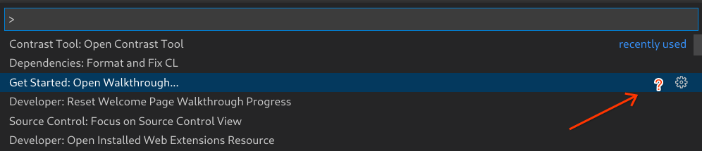 Documentation for the commands inside VS Code · Issue #162870 ...
