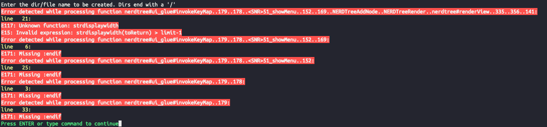 When Using Nerdtree Error Message Occured But It Works Well · Issue 973 · Preservimnerdtree