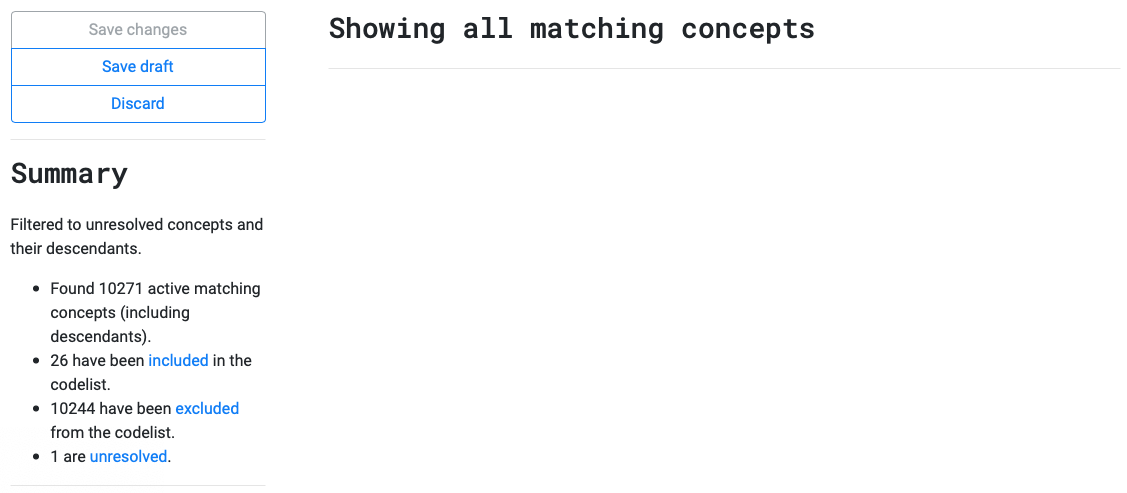 Unresolved Item Not Visible · Issue 603 · Opensafely Coreopencodelists · Github