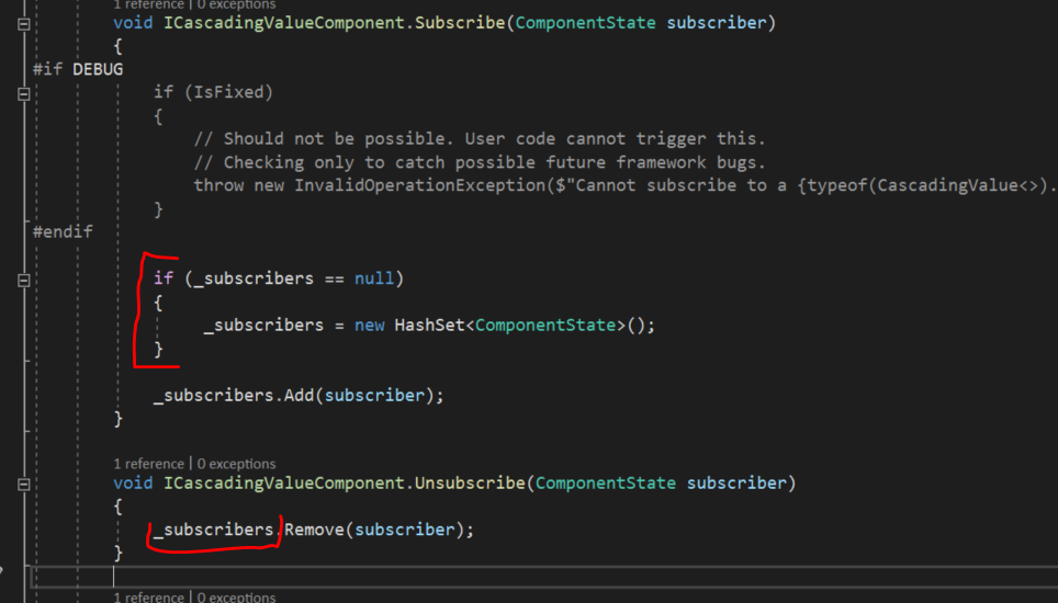 RazorComponents - Mix of IsFixed Cascading values causes Exception · Issue #11653 · dotnet ...