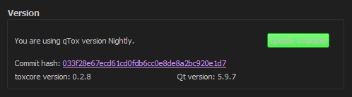 Move travis nightlies to toxcore 0.2.9 · Issue #5718 · qTox/qTox · GitHub