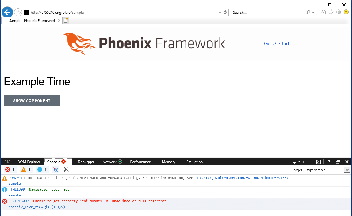 LiveView / LiveComponent interactions not working in IE11 · Issue #683 · phoenixframework ...