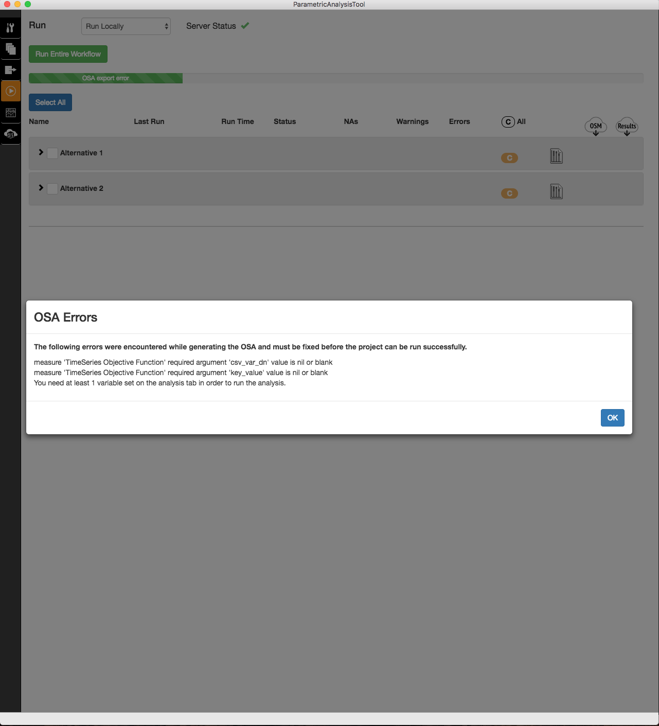 PAT manual analysis fails if no variables are setup · Issue #43 · NREL/OpenStudio-PAT · GitHub
