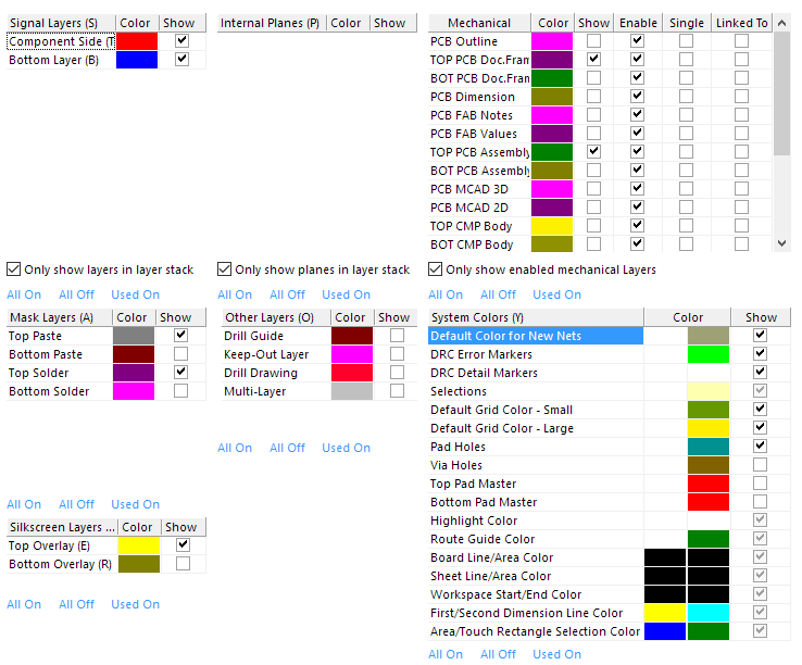 Feature Request: Workspace Settings: Custom Color settings · Issue #496 · LibrePCB/LibrePCB · GitHub
