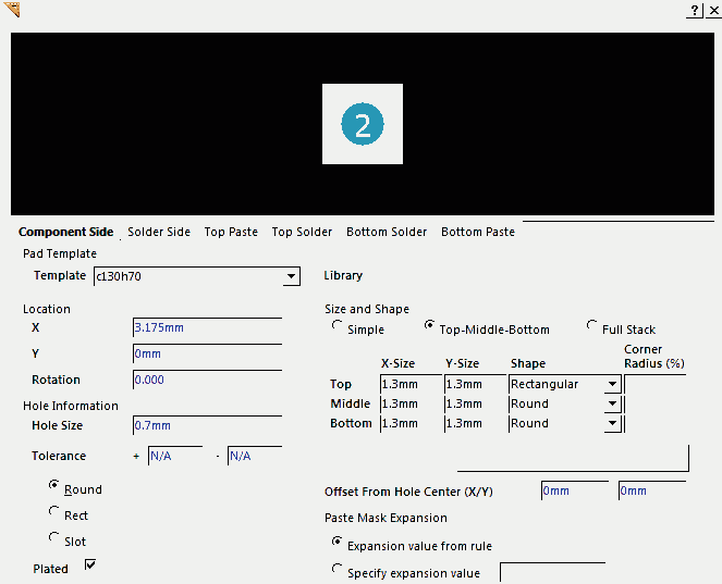 Package Editor: Add a Pad Stack Editor · Issue #594 · LibrePCB/LibrePCB · GitHub