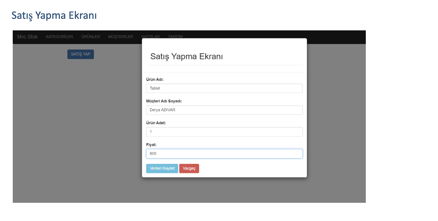 GitHub - zehraarslan/MVC_Stok