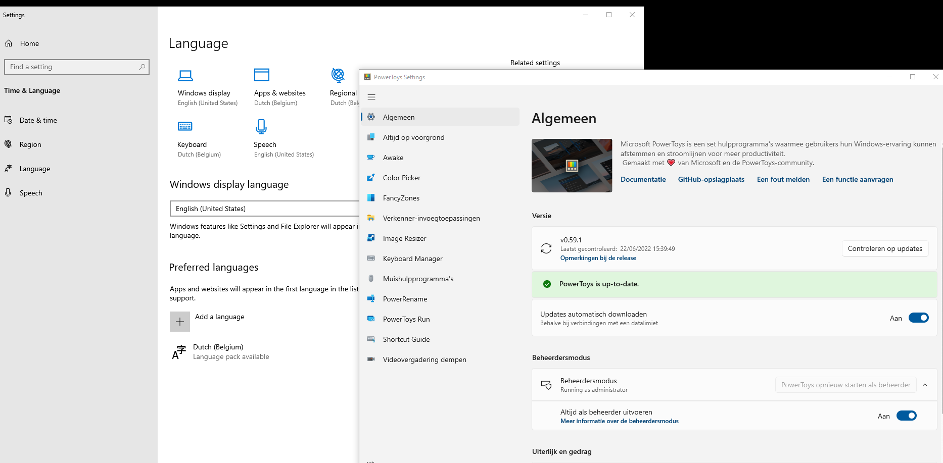 PowerToys doesn't use the Windows display language · Issue #18988 ...