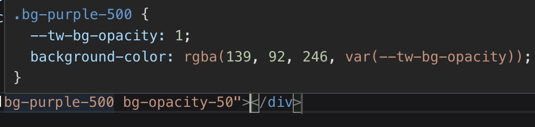 How to add background Opacity to component in plugin · tailwindlabs tailwindcss · Discussion ...