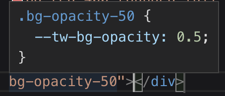 How to add background Opacity to component in plugin · tailwindlabs tailwindcss · Discussion ...