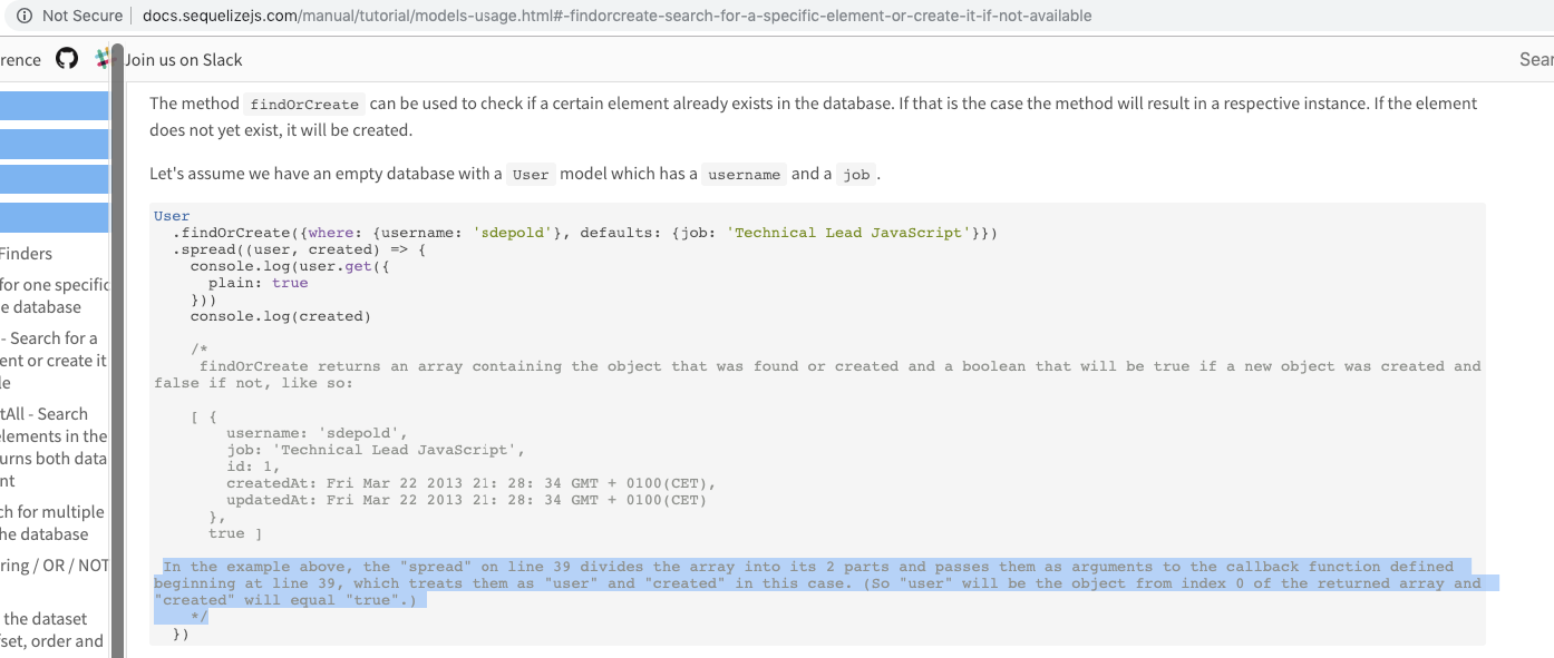 Update documentation to NOT use promise lib specific functions such as `.spread` · Issue #10275 ...