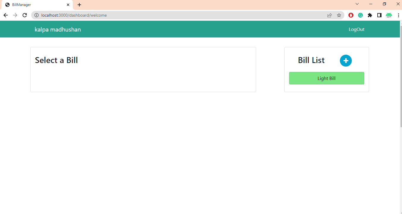 GitHub - kalpasuraweera/Bill-Manager: This is a Bill manager web app ...