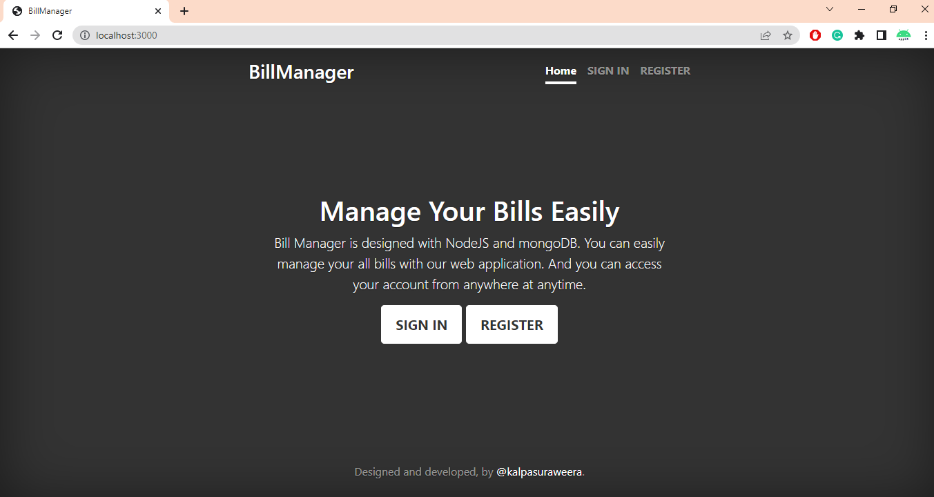 GitHub - kalpasuraweera/Bill-Manager: This is a Bill manager web app ...