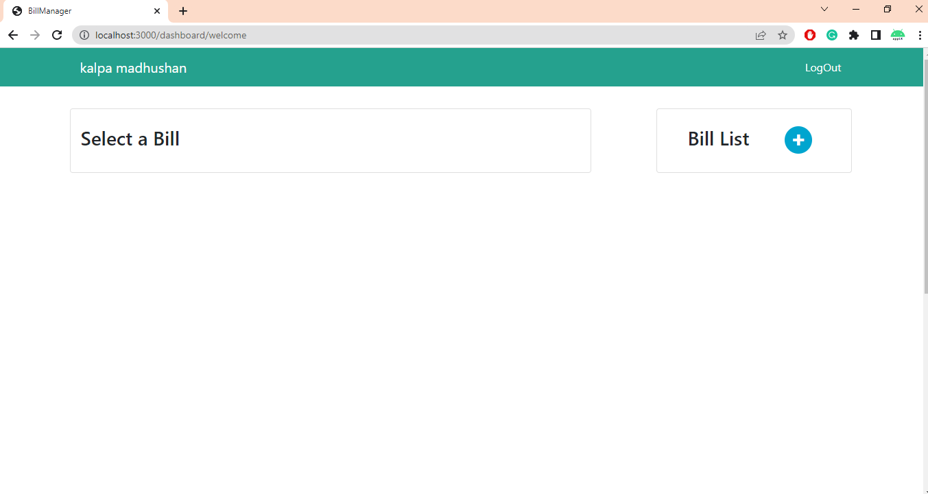 GitHub - kalpasuraweera/Bill-Manager: This is a Bill manager web app created with node js and ...
