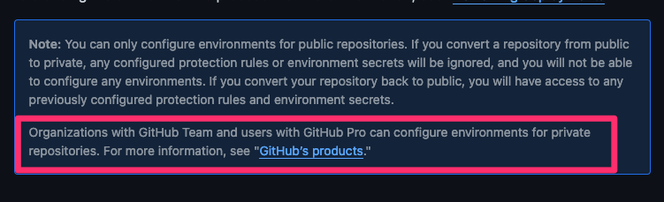 Don't talk about Environment protection rules in Free, Pro and Team documentation · Issue #24302 ...