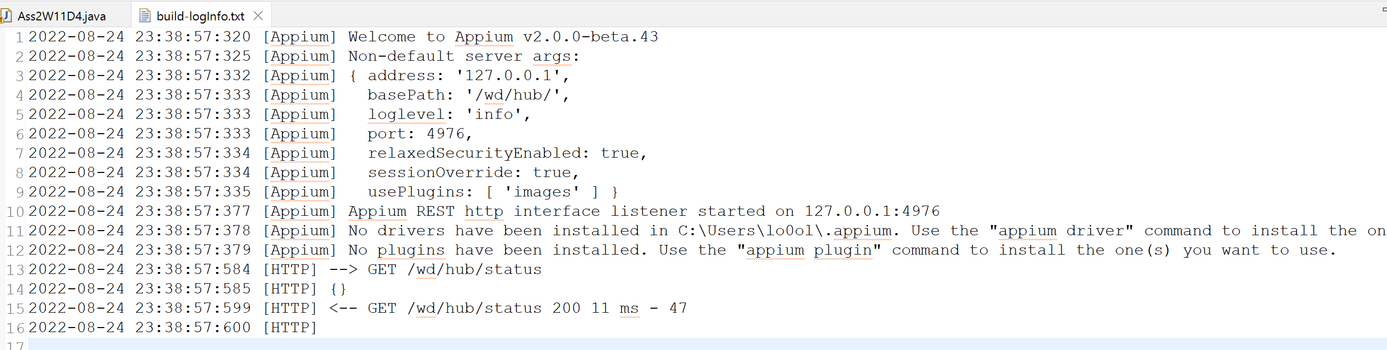 GitHub - mawaddahH/Starting-Appium-server-using-code: Assignment 2 ... GitHub - mawaddahH/Starting-Appium-server-using-code: Assignment 2 ...