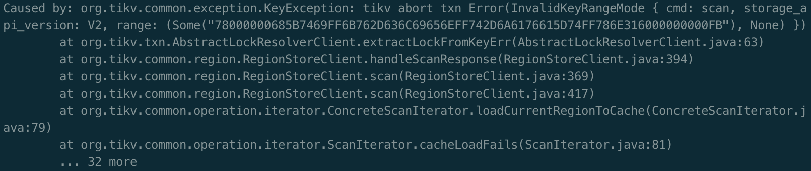 KVClient scan error · Issue #756 · tikv/client-java · GitHub