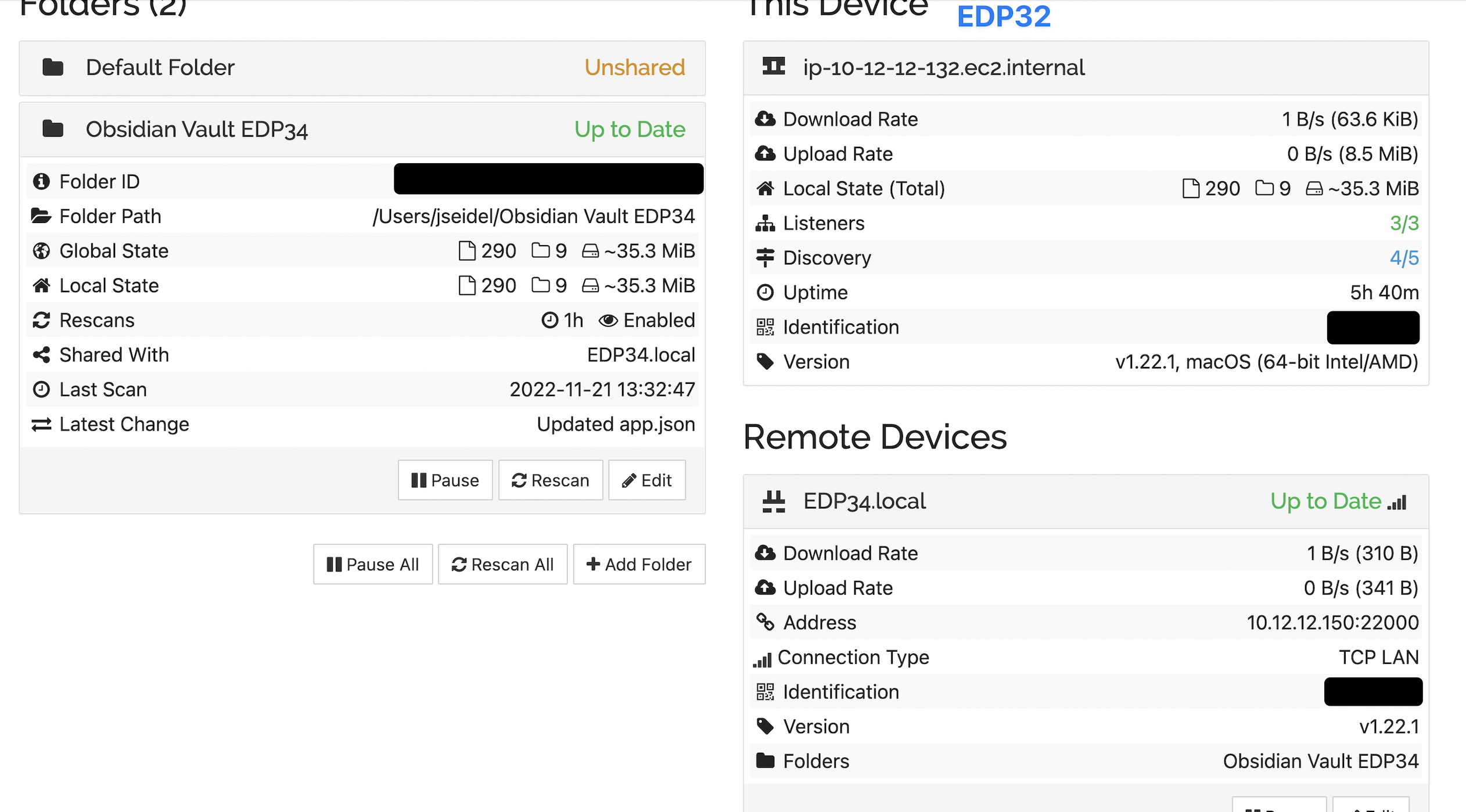 Two Macs, once sharing, still connected, but one out of date by two months. · Issue #8688 ...