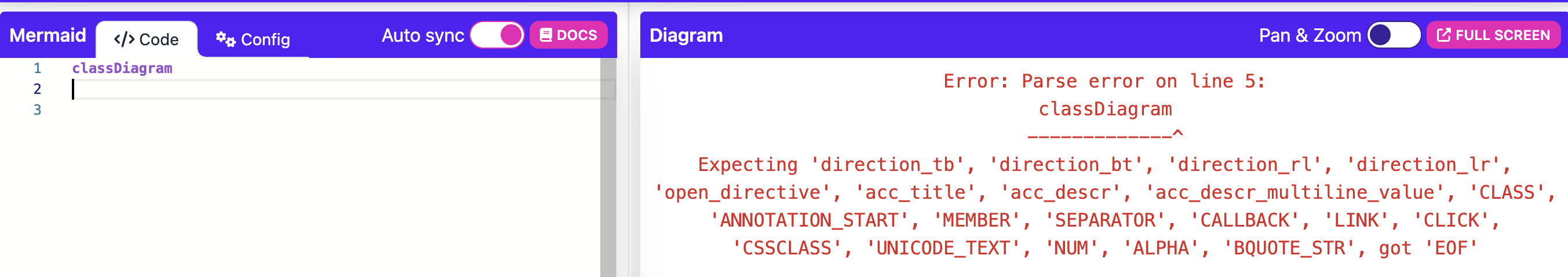 Error messages show incorrect line number reference · Issue #3853 · mermaid-js/mermaid · GitHub