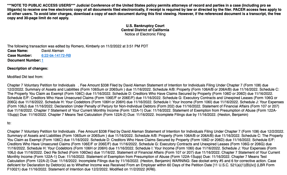 Add support for modified docket entry ECF notices · Issue #2243 ...