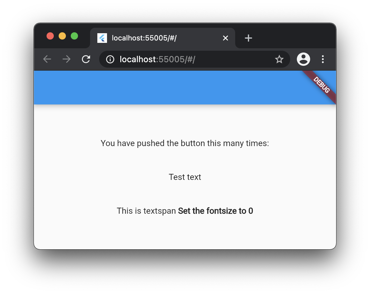 [web] Text is rendered when a font size is zero in canvaskit · Issue #75837 · flutter/flutter ...