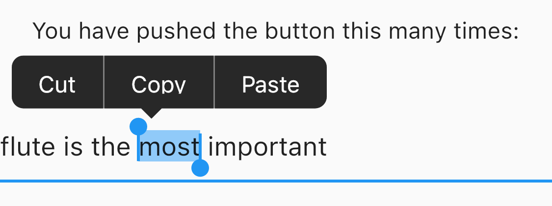 Text is clipped upon Cupertino text selection when using Large Text under accessibility · Issue ...