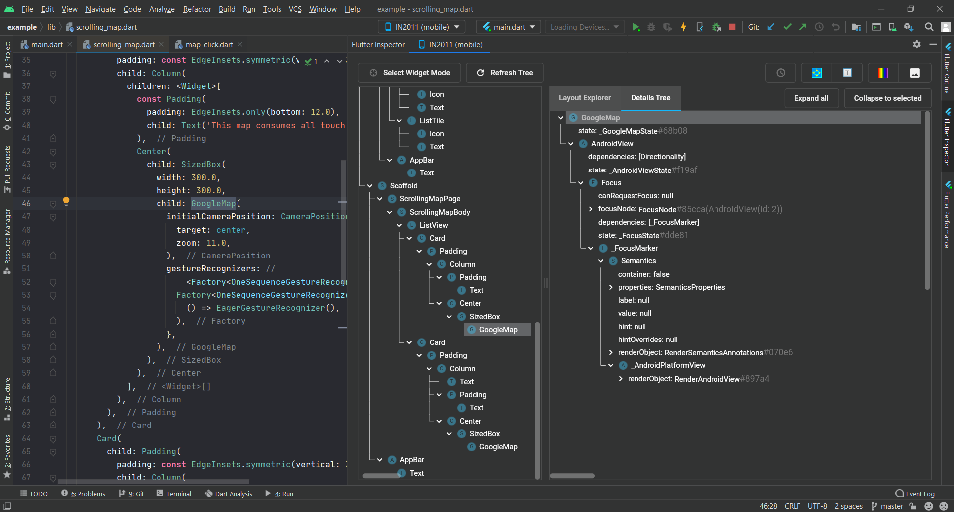 Inspector service not working due to null location - detailed ...