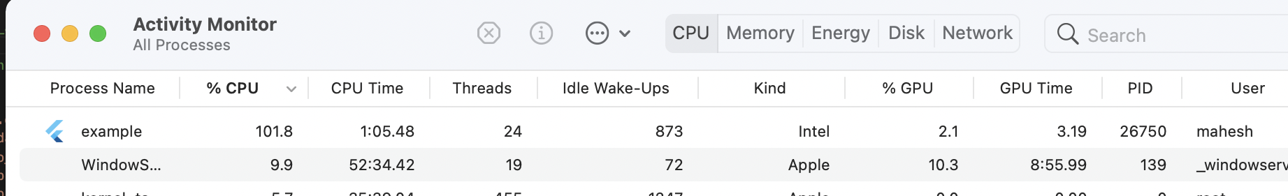 [desktop] Isolate task causes high CPU usage · Issue #85745 · flutter/flutter · GitHub