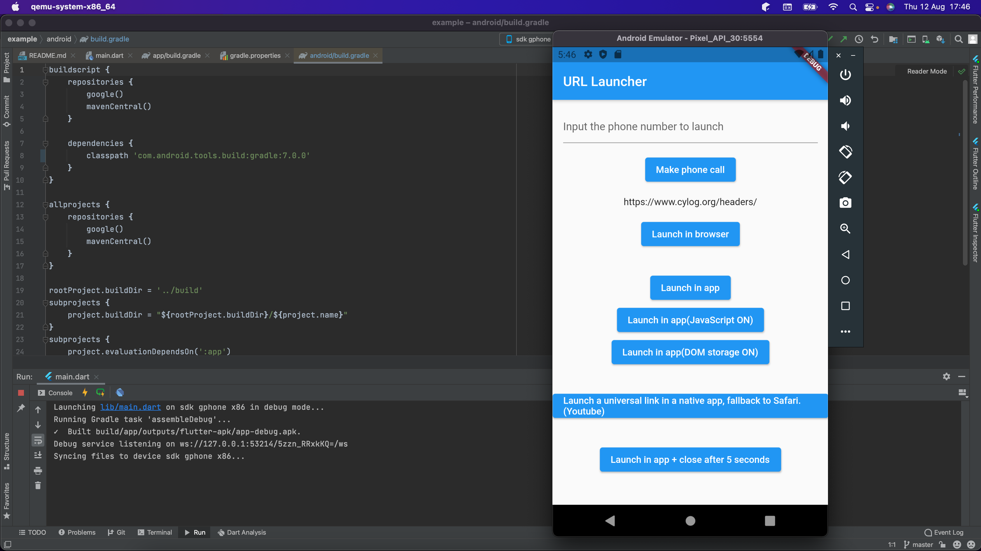 Could Not Create Task Url Launcher Generateprofileunittestconfig · Issue 88079 · Flutter