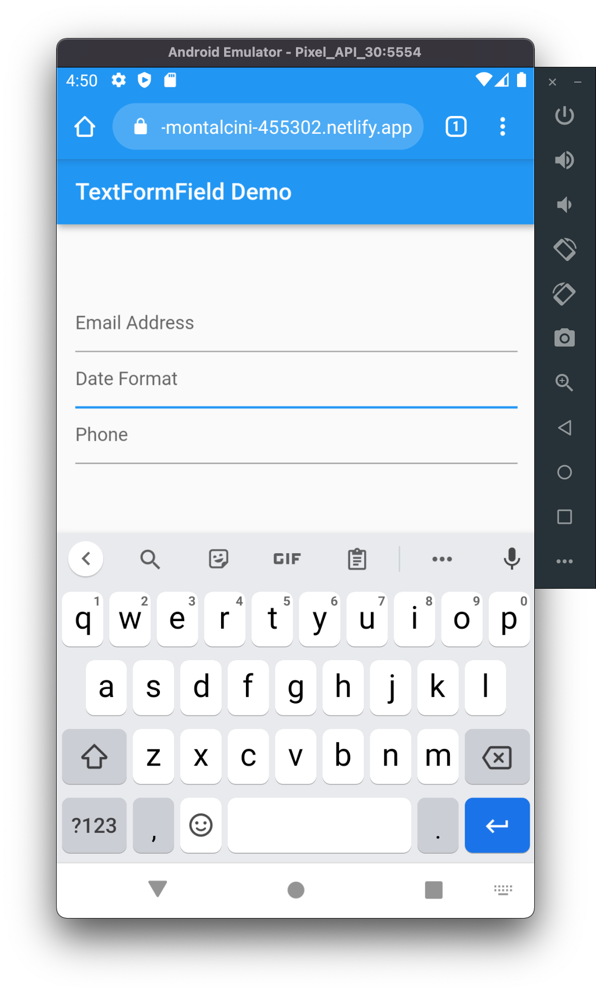 [web] TextFormField inputType doesn't display expected softKeyboard on mobile web browser ...