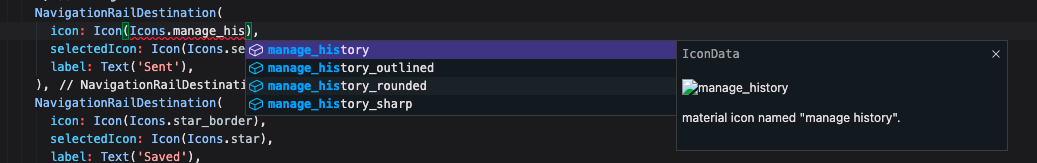 Some Material Icons previews are broken · Issue #101187 · flutter/flutter · GitHub