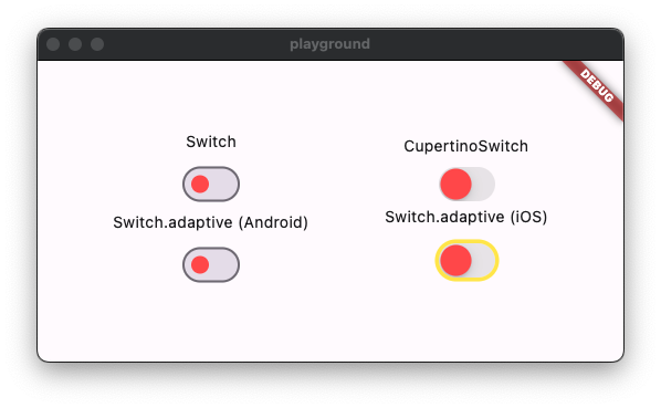 `thumbcolor` And `focuscolor` Arent Provided To Cupertino Variant Of