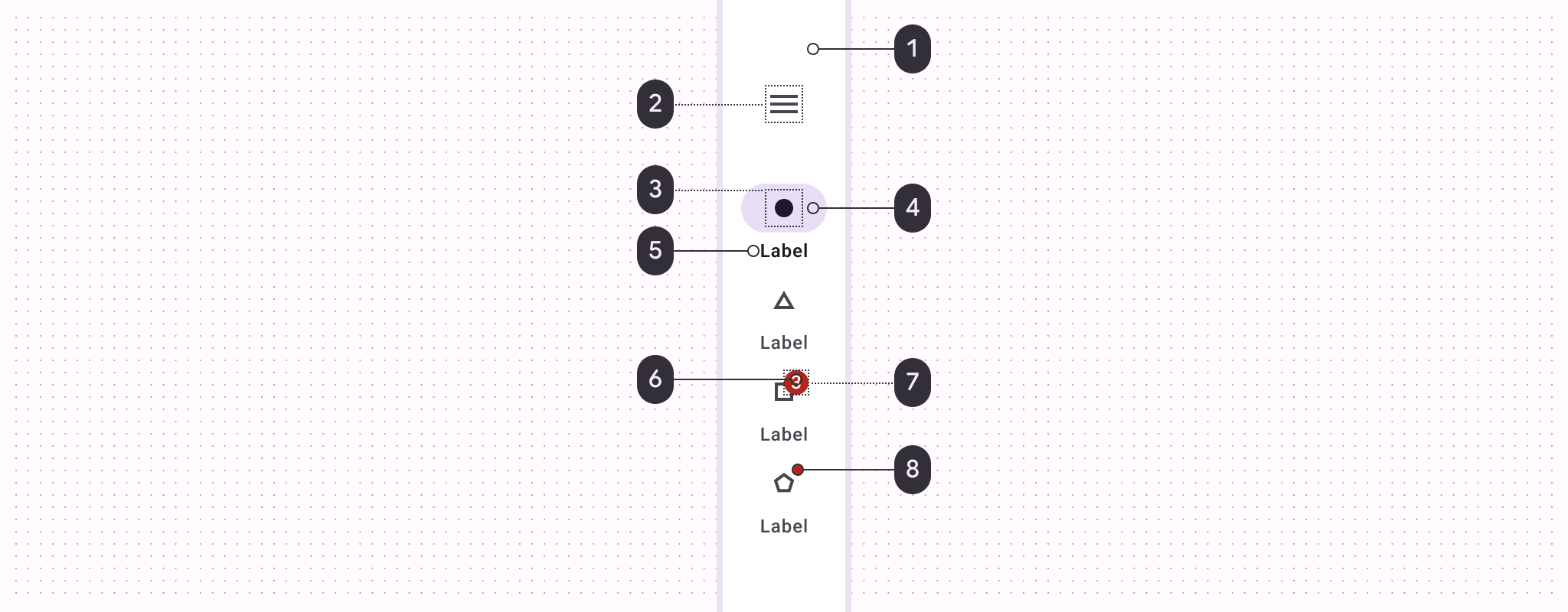 Showcase `Badge` widget in `NavigationBar` and `NavigationRail ... Showcase `Badge` widget in `NavigationBar` and `NavigationRail ...