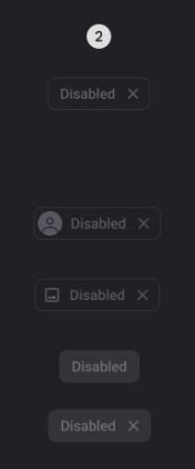 Chips with `onDeleted` callback should show the delete button in the `disabled` state · Issue ...