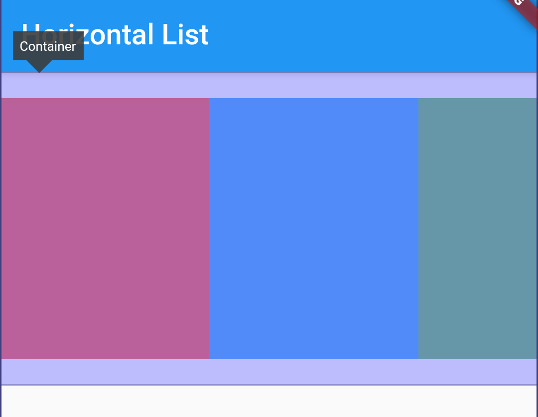 Horizontal ListView item with particular size takes parent size unless wrapped with Center ...