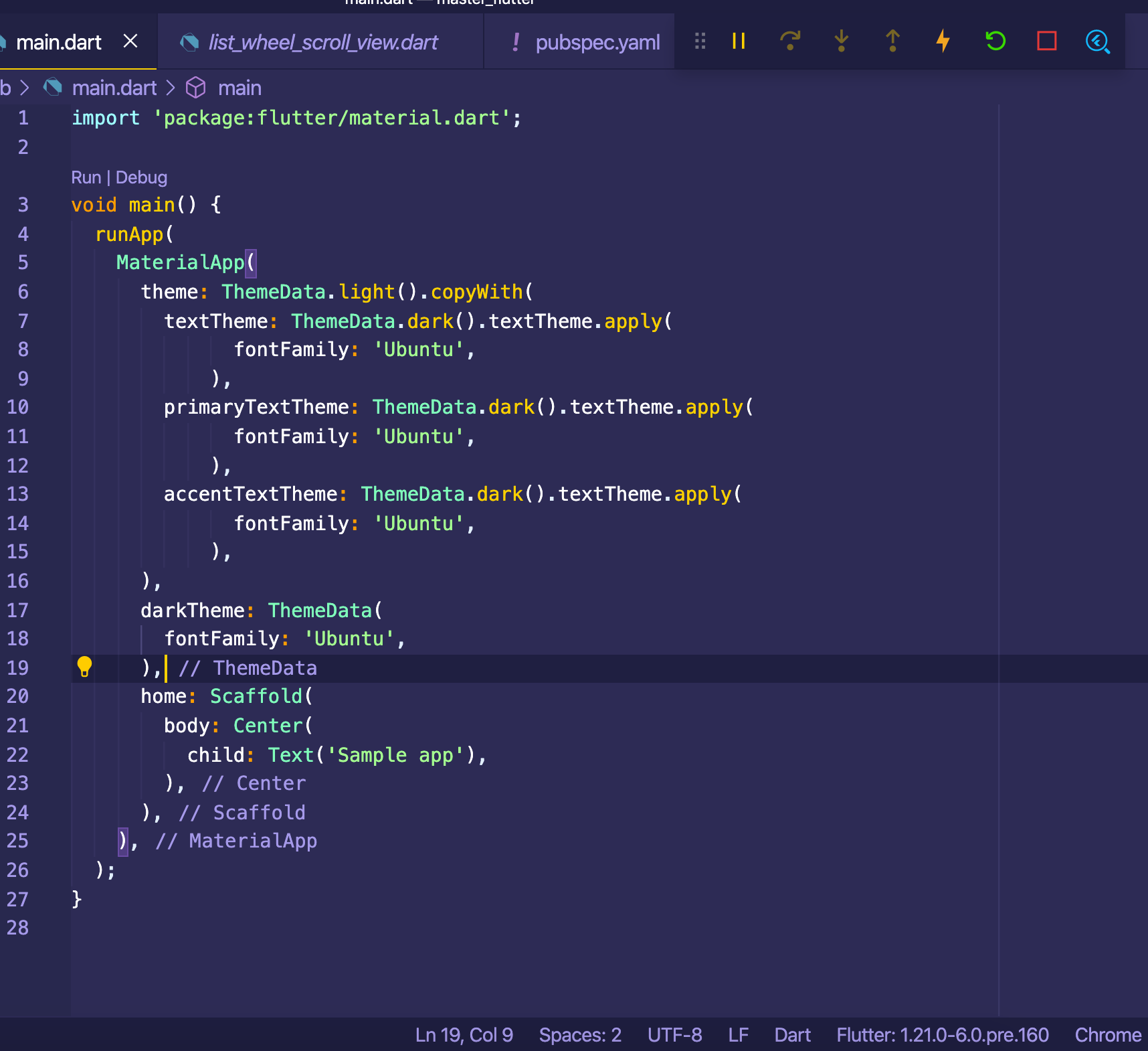 Can't change fontFamily when using ThemeData light/dark constructors ...
