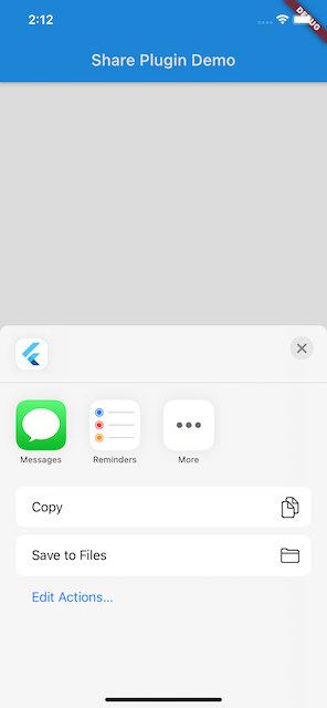 [share]: On iPad with iOS 14, the native box for sharing is not ...