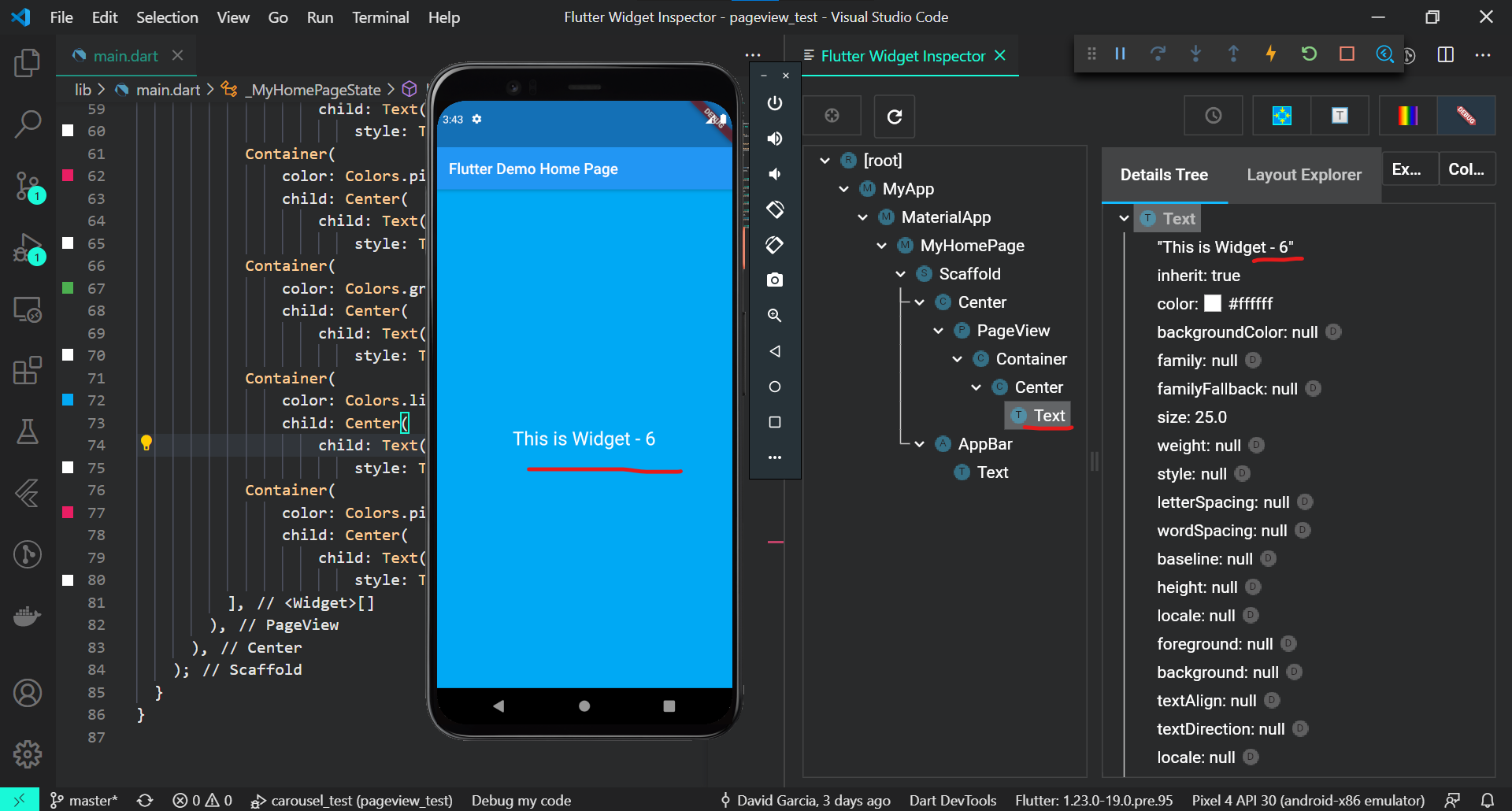 PageView adds 2 widget elements instead of 1 in the 5th slide, only in Android. · Issue #68182 ...