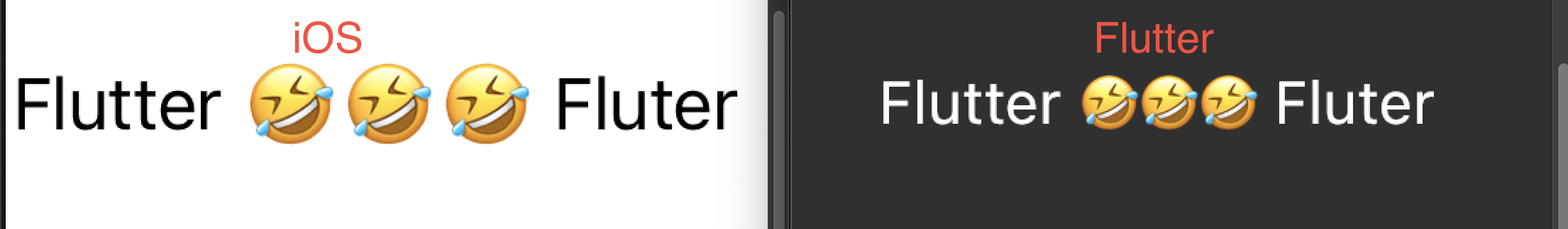 Emoji size is off on iOS · Issue #28894 · flutter/flutter · GitHub