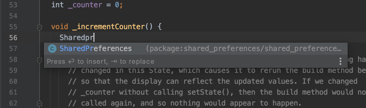 Suggestion code is not working · Issue #70693 · flutter/flutter · GitHub