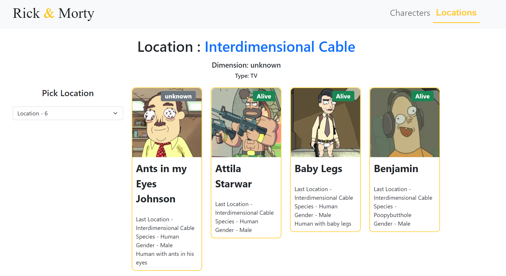 GitHub - dvrmilhan/RickAndMorty