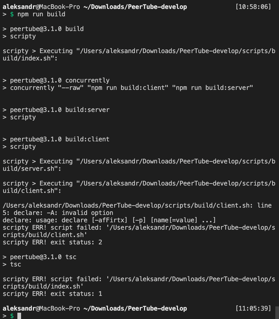 Unable to install plugin locally · Issue #3941 · Chocobozzz/PeerTube ...