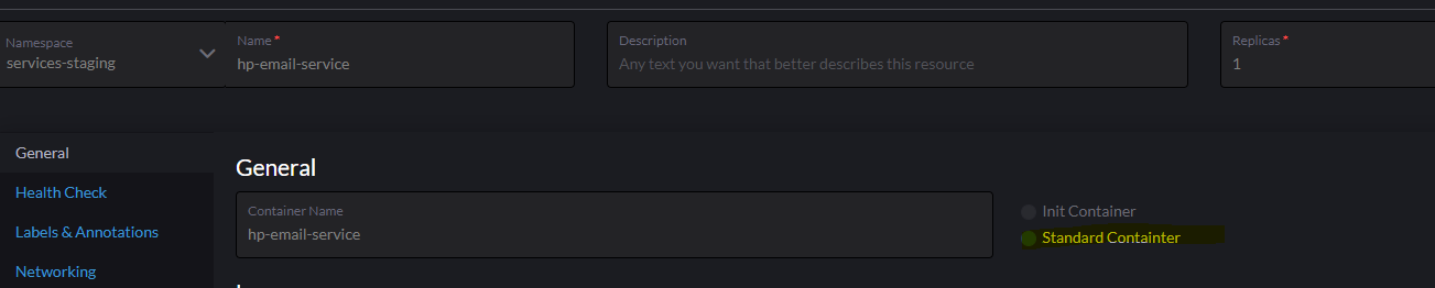 Rancher UI typo in Workload -> Config Section - Containter != Container · Issue #35302 · rancher ...