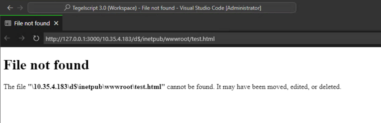 Bug when previewing UNC files · Issue #326 · microsoft/vscode-livepreview · GitHub