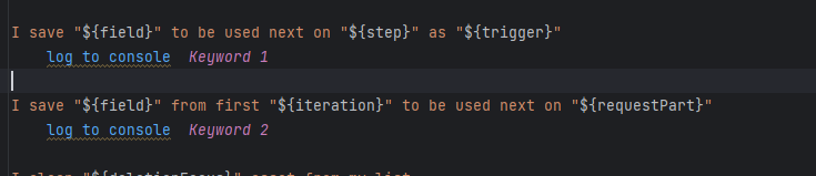 The Parser between a feature files and the corresponding step definition is not working smoothly ...